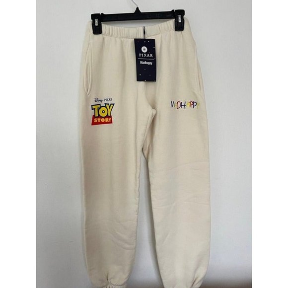 Madhappy | Pants | New Madhappy X Toy Story Pixar White Sweatpants Sz Medium M | Poshmark